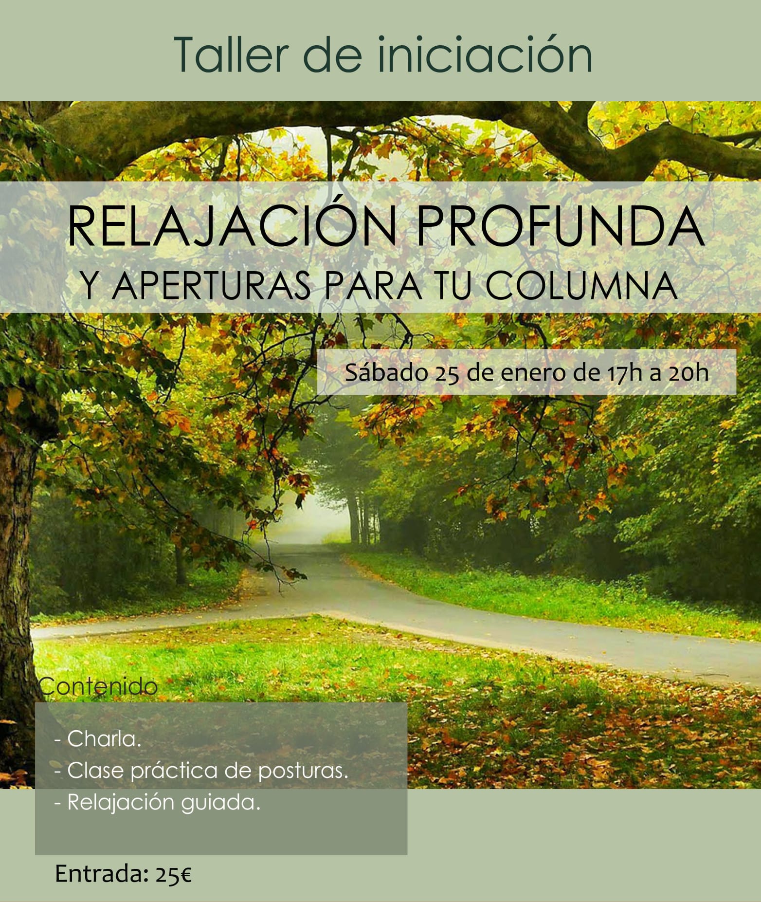 Relajación profunda y aperturas para tu columna Sábado 25 de ENERO ...